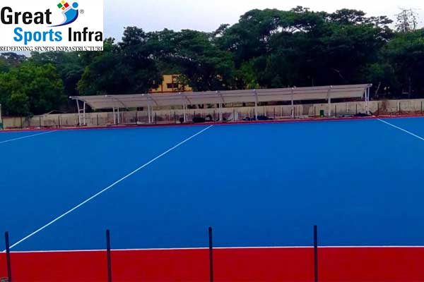 Great Sports Infra installs world class turf at Chennai's hockey stadium